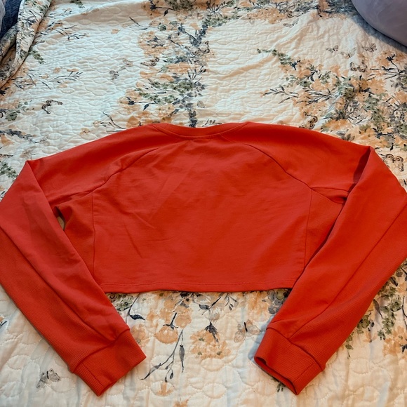 Gymshark | Tops | Gymshark Training Cropped Sweater New Neon Orange ...